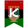 A HAPPY KWANZAA Pan African Bunting Flags | Zazzle