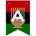 A HAPPY KWANZAA Pan African Bunting Flags | Zazzle