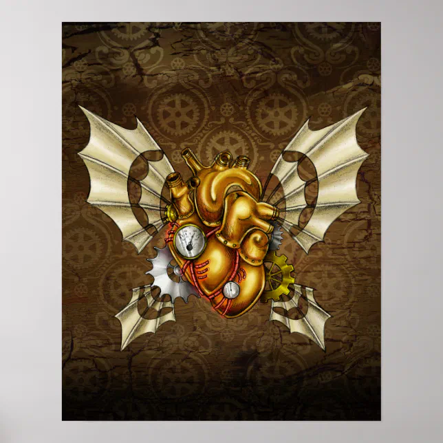 A Heart to Take Flight Poster-- Red Poster | Zazzle