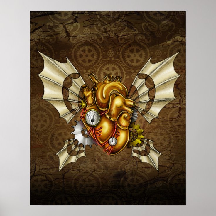 A Heart to Take Flight Poster-- Red Poster | Zazzle