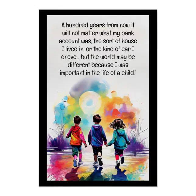 A hundred years from now poster | Zazzle