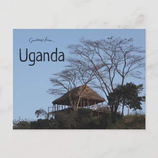 A Hut in Uganda Postcard | Zazzle