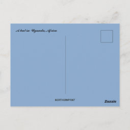 A Hut in Uganda Postcard | Zazzle