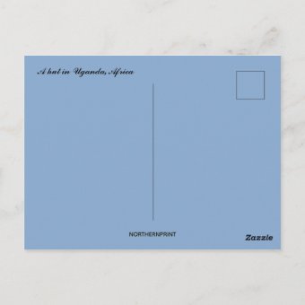 A Hut in Uganda Postcard | Zazzle