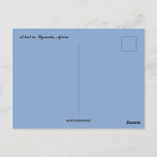 A Hut in Uganda Postcard | Zazzle
