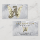 A is For Angel Alphabet Letter Initial Business Card | Zazzle