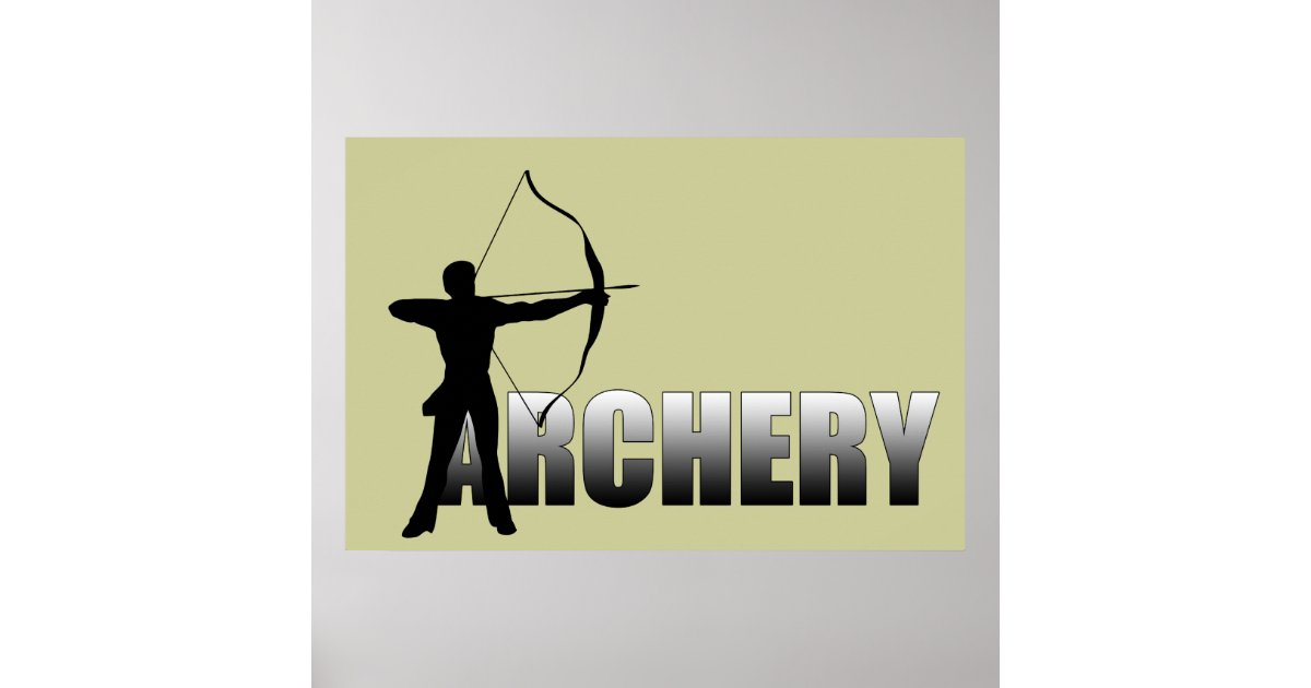 A is for Archer - Archery Poster | Zazzle