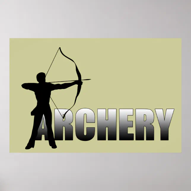 A is for Archer - Archery Poster | Zazzle