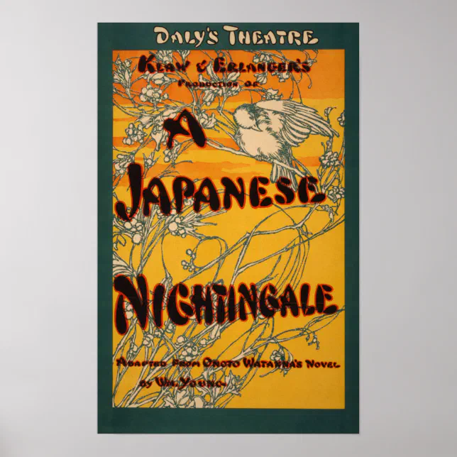 A Japanese Nightingale Theatrical Play Poster | Zazzle