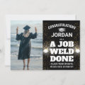 A Job Weld Done Torch & Sparks Welder Graduation Invitation | Zazzle