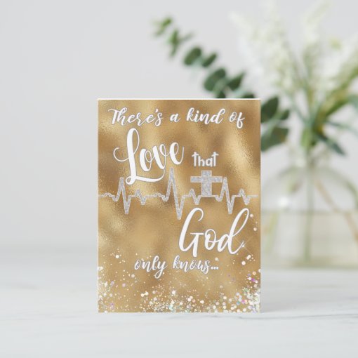 A Kind of Love God Only Knows Christian Postcard | Zazzle
