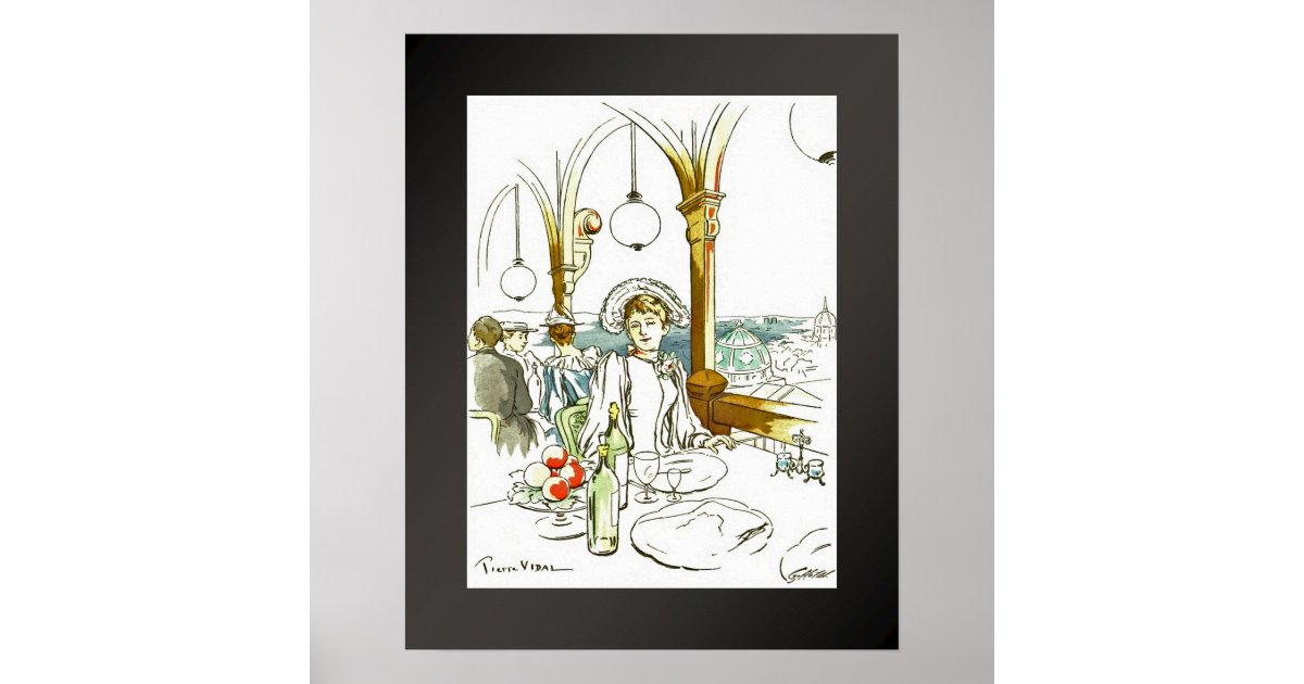 A la Tour Eiffel ~ Eiffel Tower ~ Pierre Vidal Poster | Zazzle