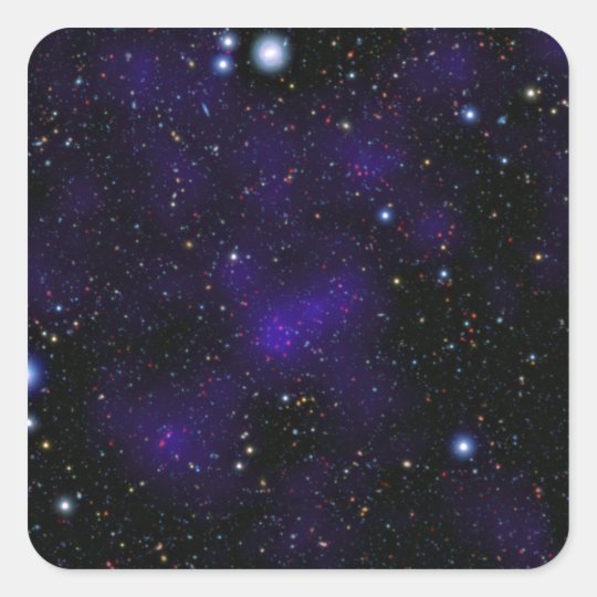 A large collection of galaxies square sticker | Zazzle.com