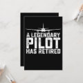 A Legendary Pilot Has Retired Retirement Copilot Invitation | Zazzle