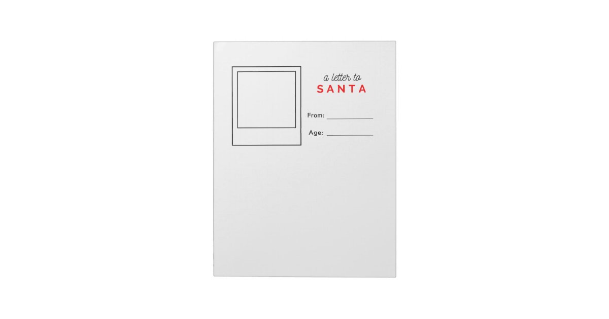 A Letter to Santa Notepad | Zazzle
