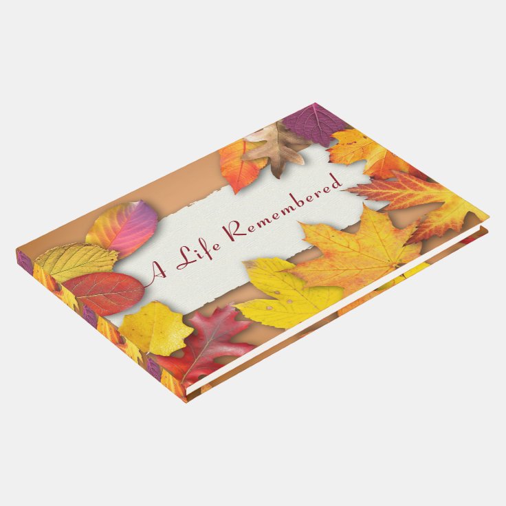 A life remembered: Funeral Guest Book | Zazzle