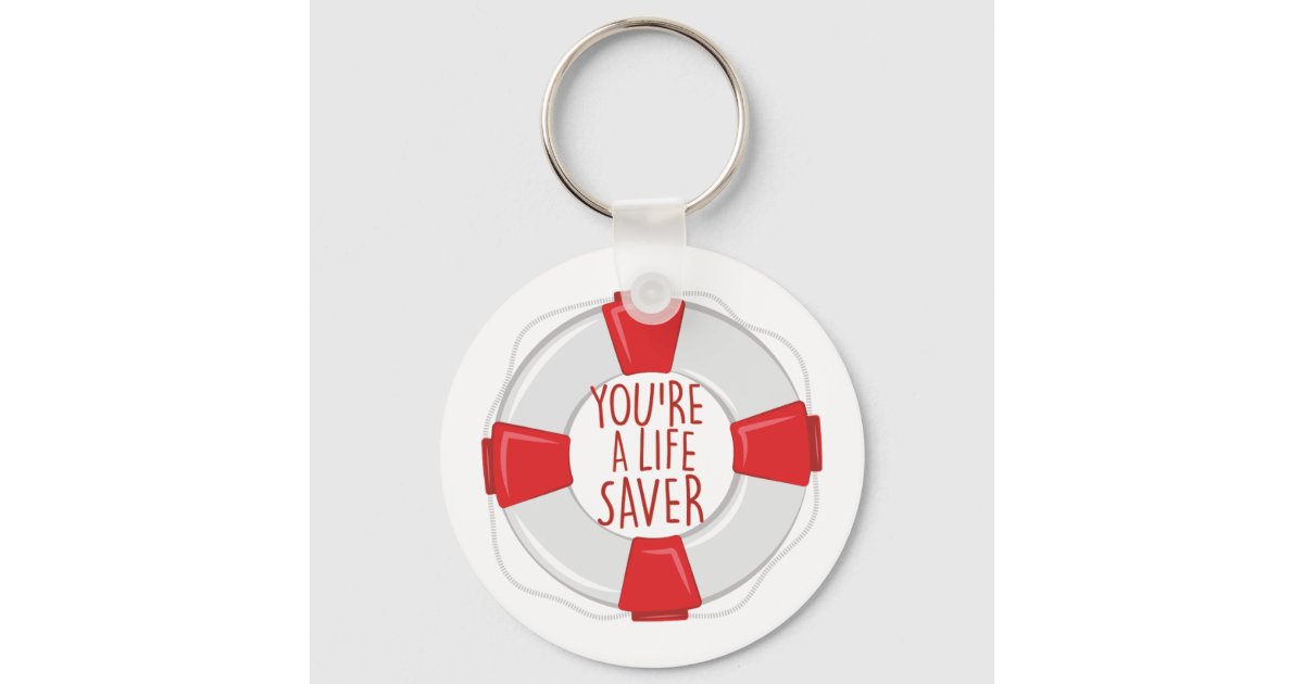 A Life Saver Keychain | Zazzle