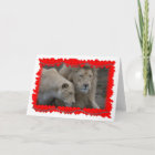 Cute Lion | You Make My Heart ROAR Valentines Holiday Card | Zazzle.com