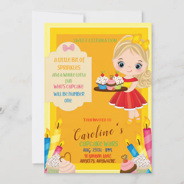 A little bit of Sprinkle Different Invitation Card | Zazzle