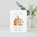 A Little Boo is Almost Due Baby Shower Invitation Postcard | Zazzle