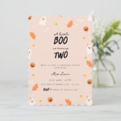 A little boo is turning two birthday invitation | Zazzle