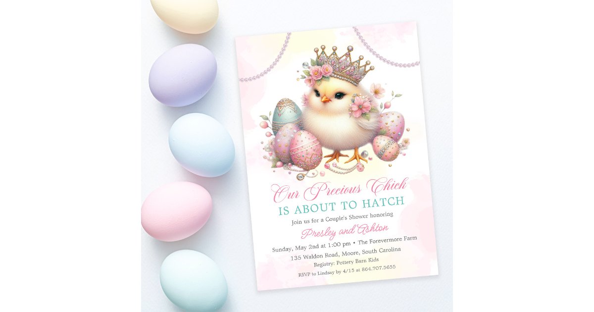 A Little Chick Baby Chicken Baby Shower Invitation | Zazzle