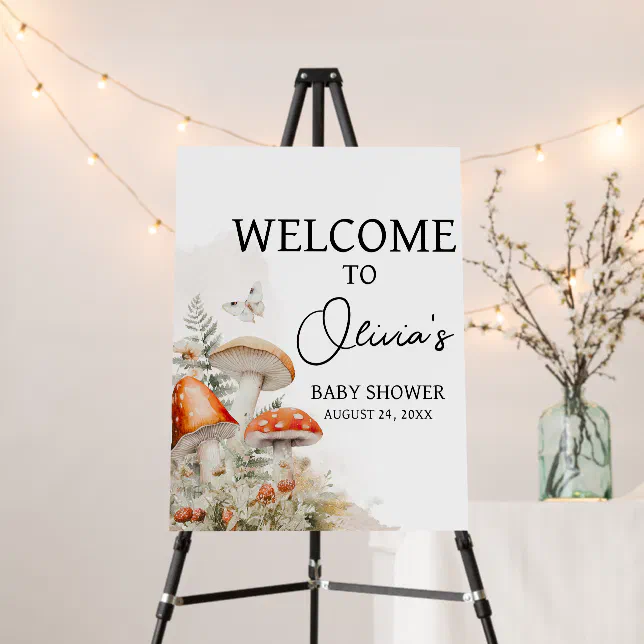 A Little Fungi Enchanted Mushroom Welcome Sign | Zazzle