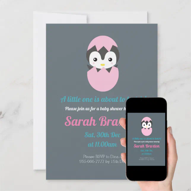 A little one is about to hatch baby shower invitation | Zazzle