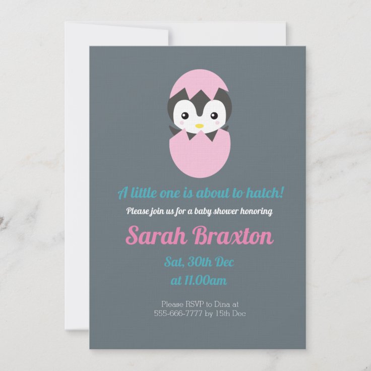A little one is about to hatch baby shower invitation | Zazzle