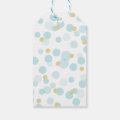 A Little Prince Baby Shower Blue Gold Gift Tags | Zazzle