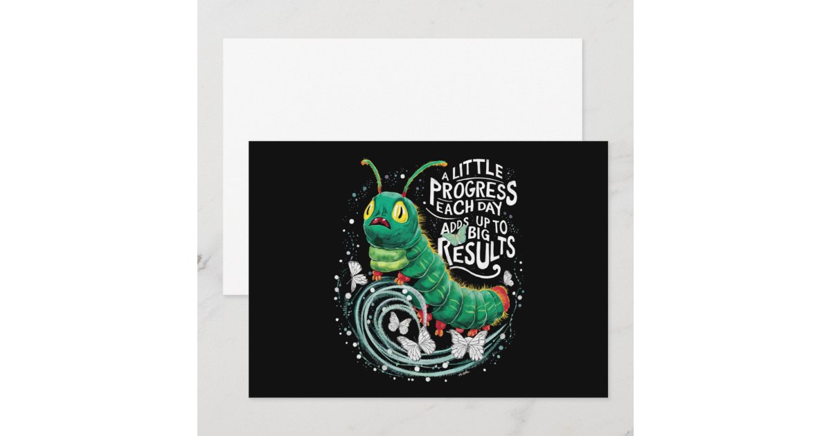A Little Progress Each Day Hungry Caterpillar Invitation | Zazzle