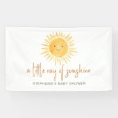 A Little Ray Of Sunshine Baby Shower Banner | Zazzle