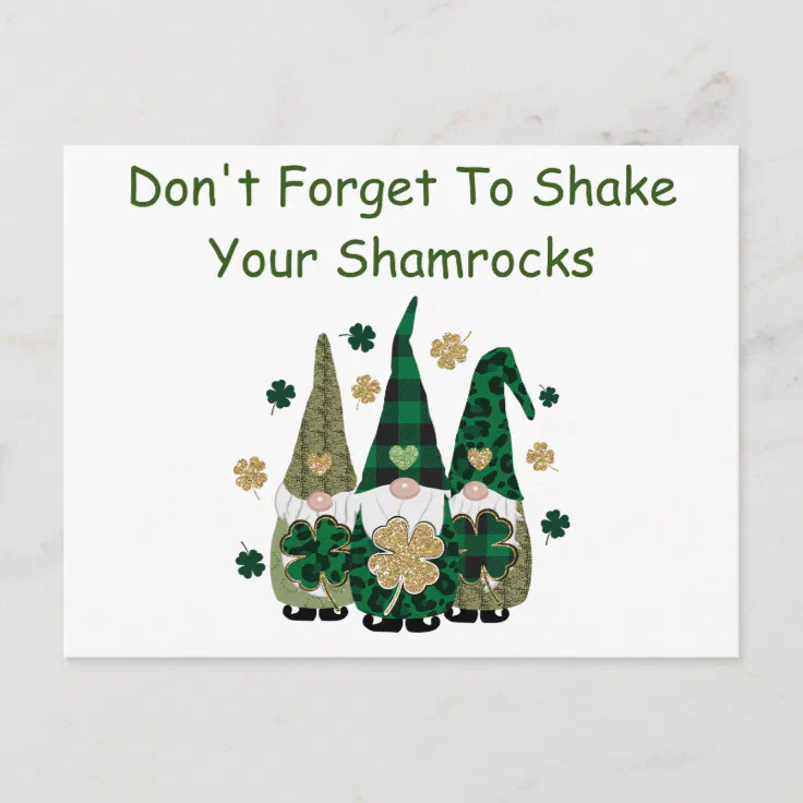 A Little Shamrock Humor Postcard | Zazzle