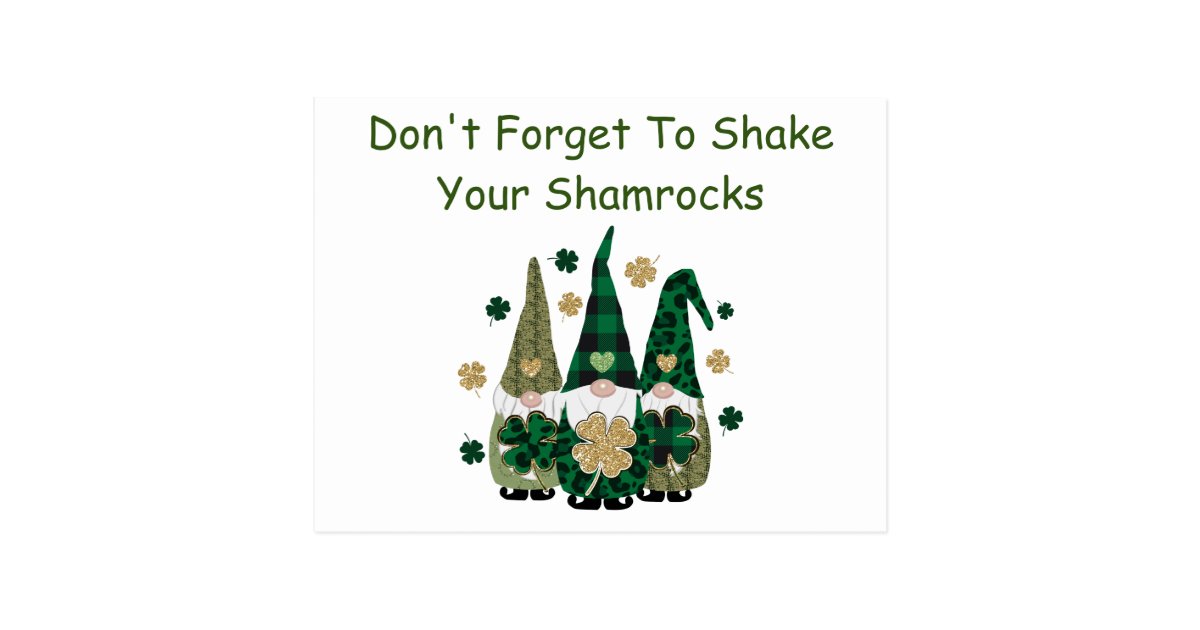 A Little Shamrock Humor Postcard | Zazzle.com
