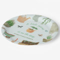A Little Sprout Gardening Plant Baby Shower Paper Plates | Zazzle