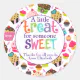 A Little Treat For Someone Sweet Classic Round Sticker | Zazzle