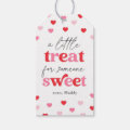 A Little Treat for Someone Sweet Valentines Gift Tags | Zazzle