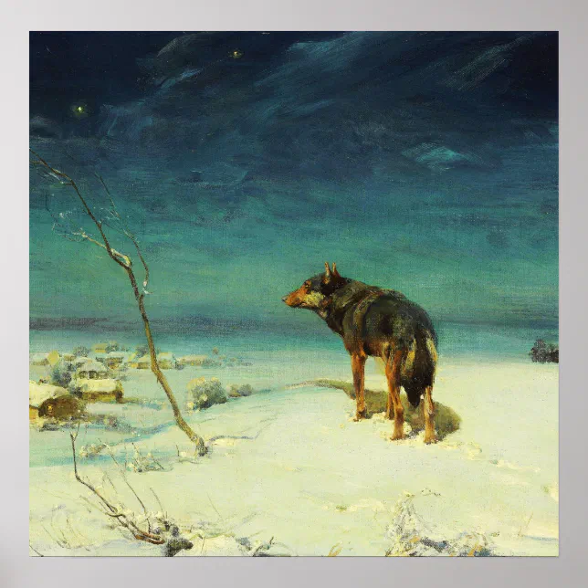 A Lone Wolf Samotny Wilk Poster | Zazzle