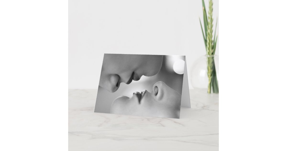 A Lovely Kiss Card | Zazzle