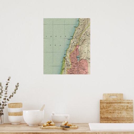 A lovely map of Israel Poster | Zazzle