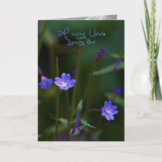 A loving Uncle, sympathy card | Zazzle.com