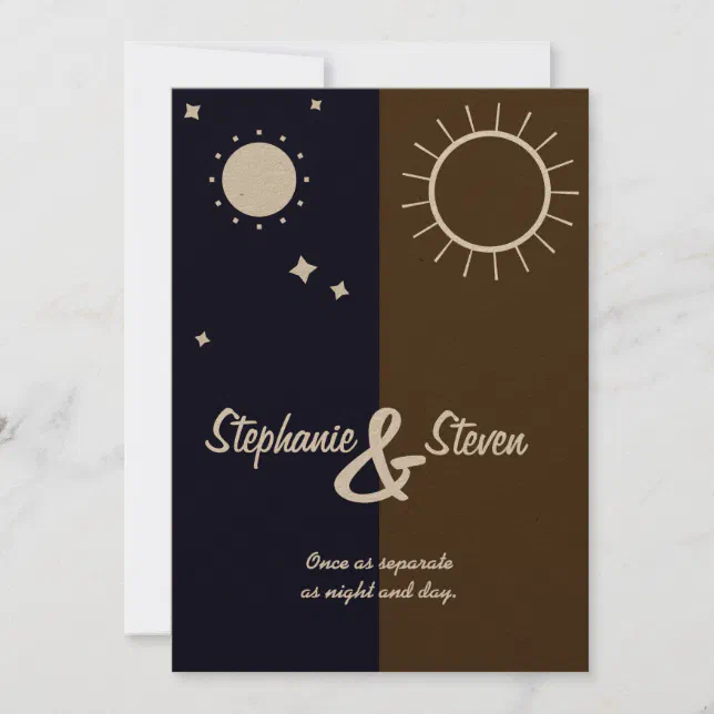 A Marital Eclipse Invitation | Zazzle