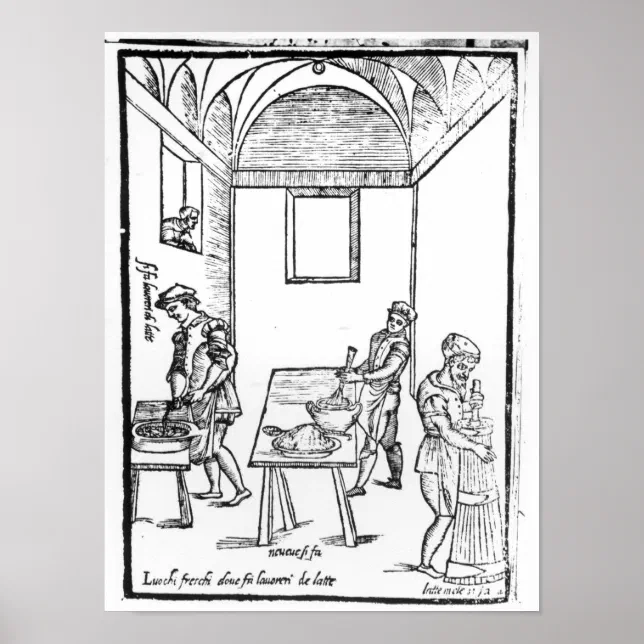 A Medieval Kitchen Poster | Zazzle