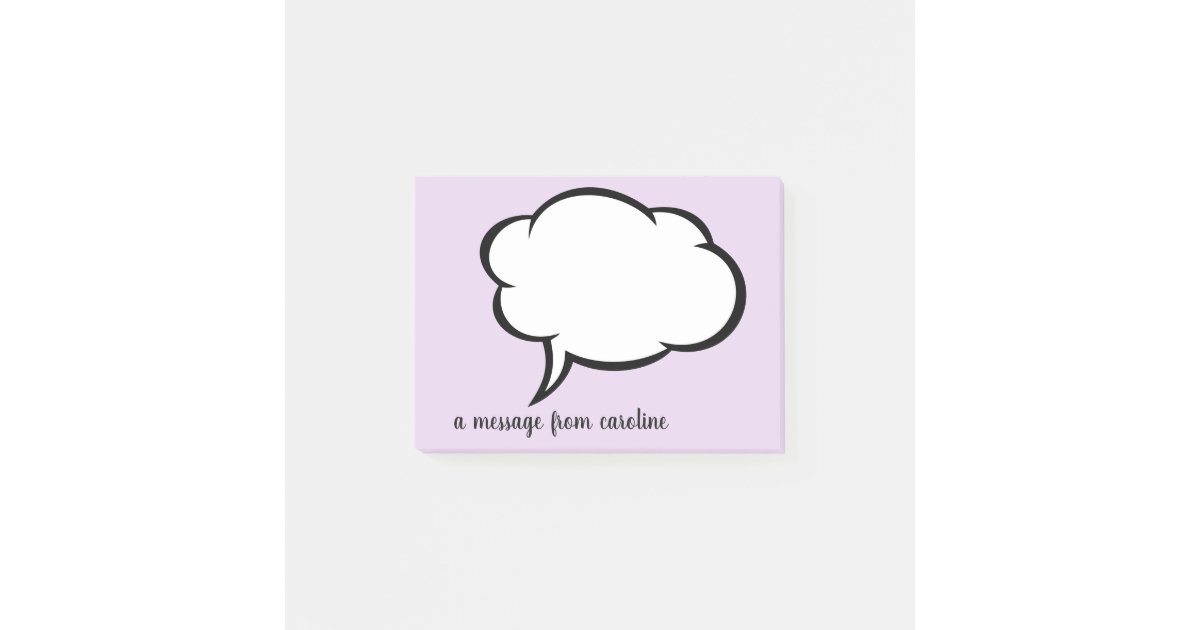 a message from: Personalized Post-it Notes | Zazzle