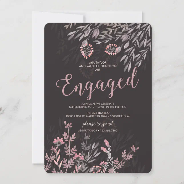 A Midsummer Night's Dream Wedding Engagement Party Invitation | Zazzle