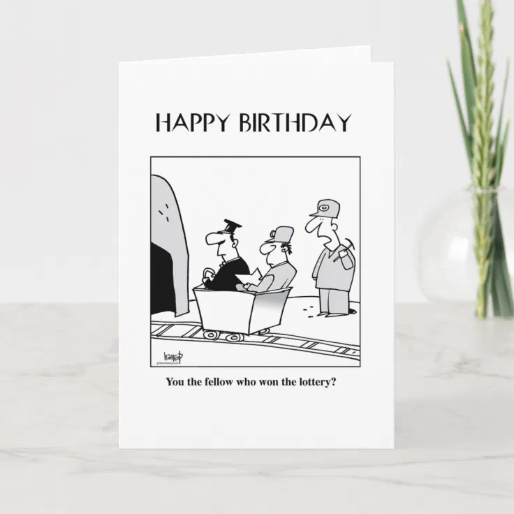 A Miner's Birthday Card | Zazzle