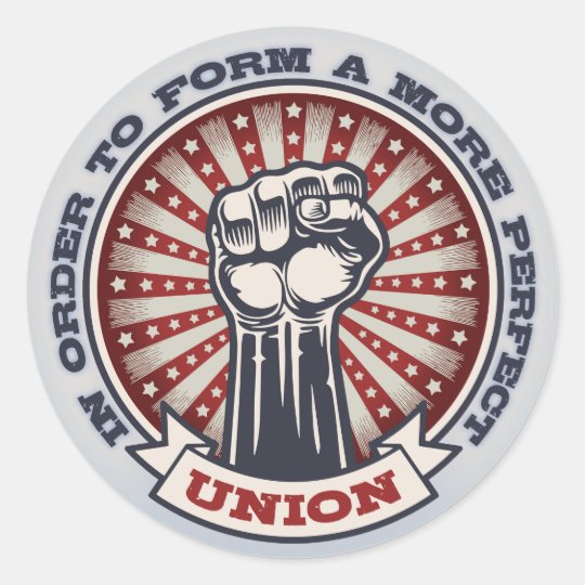 A More Perfect Union Classic Round Sticker | Zazzle.com