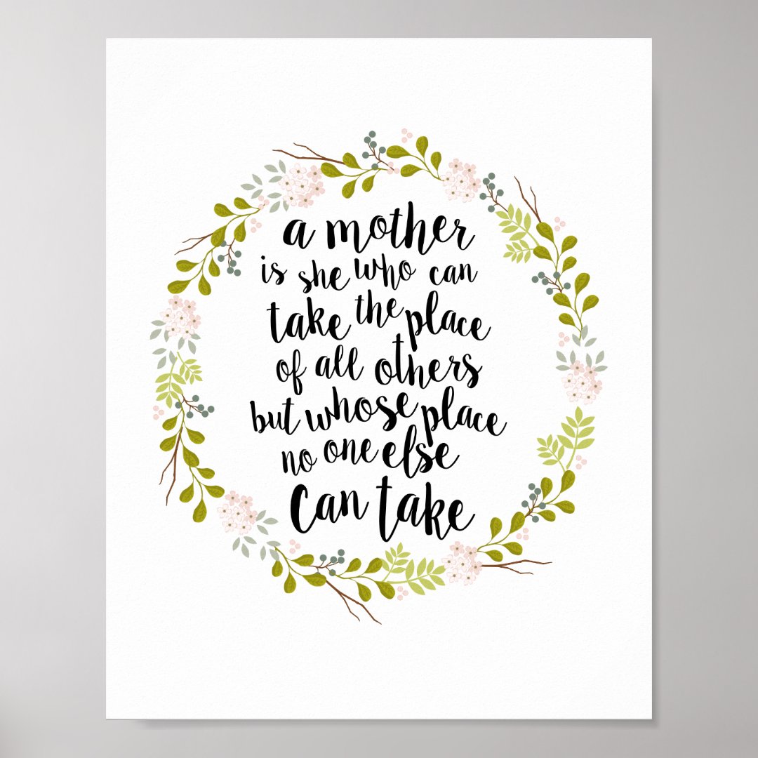 A Mother Is Everything Quote Poster | Zazzle