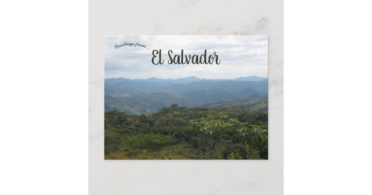 A Mountain View of Ilobasco,Cabañas El Salvador Postcard | Zazzle