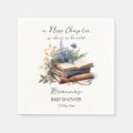 A new chapter story book baby shower printed napkins | Zazzle